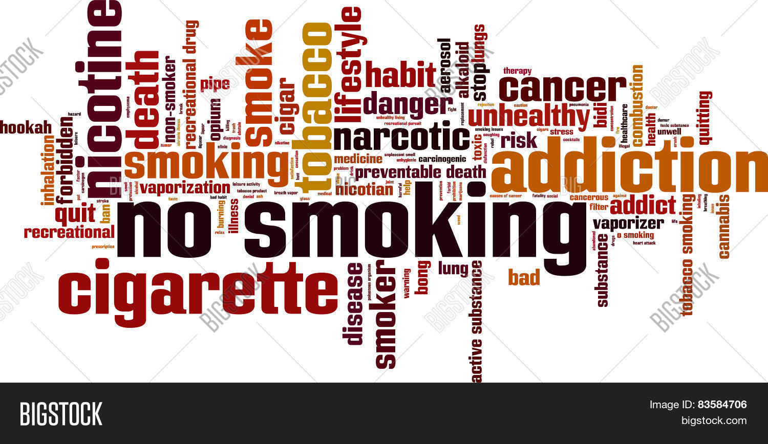 No Smoking Word Cloud Vector & Photo (Free Trial) | Bigstock