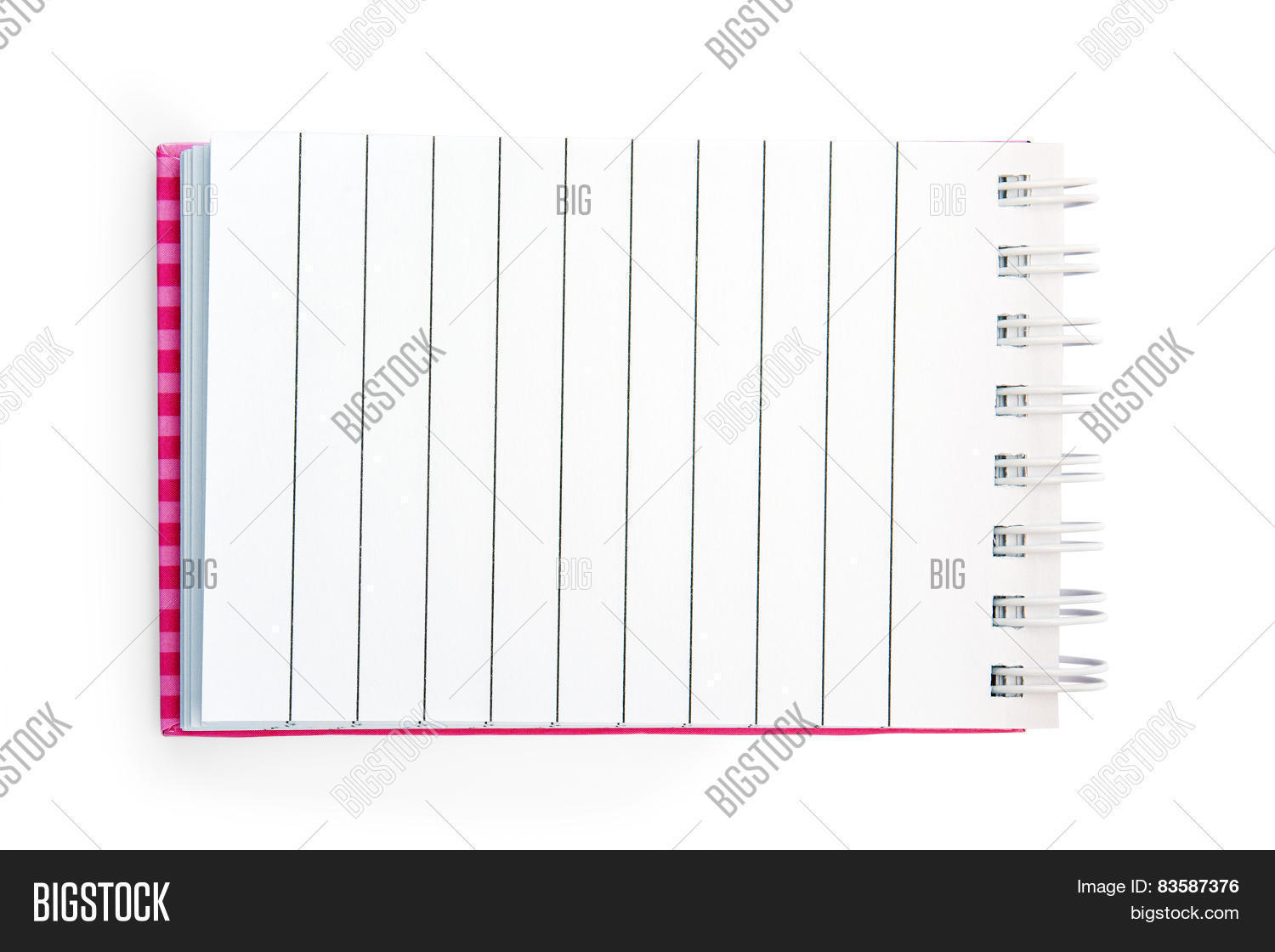 Open Pink Notebook Image & Photo (Free Trial) | Bigstock