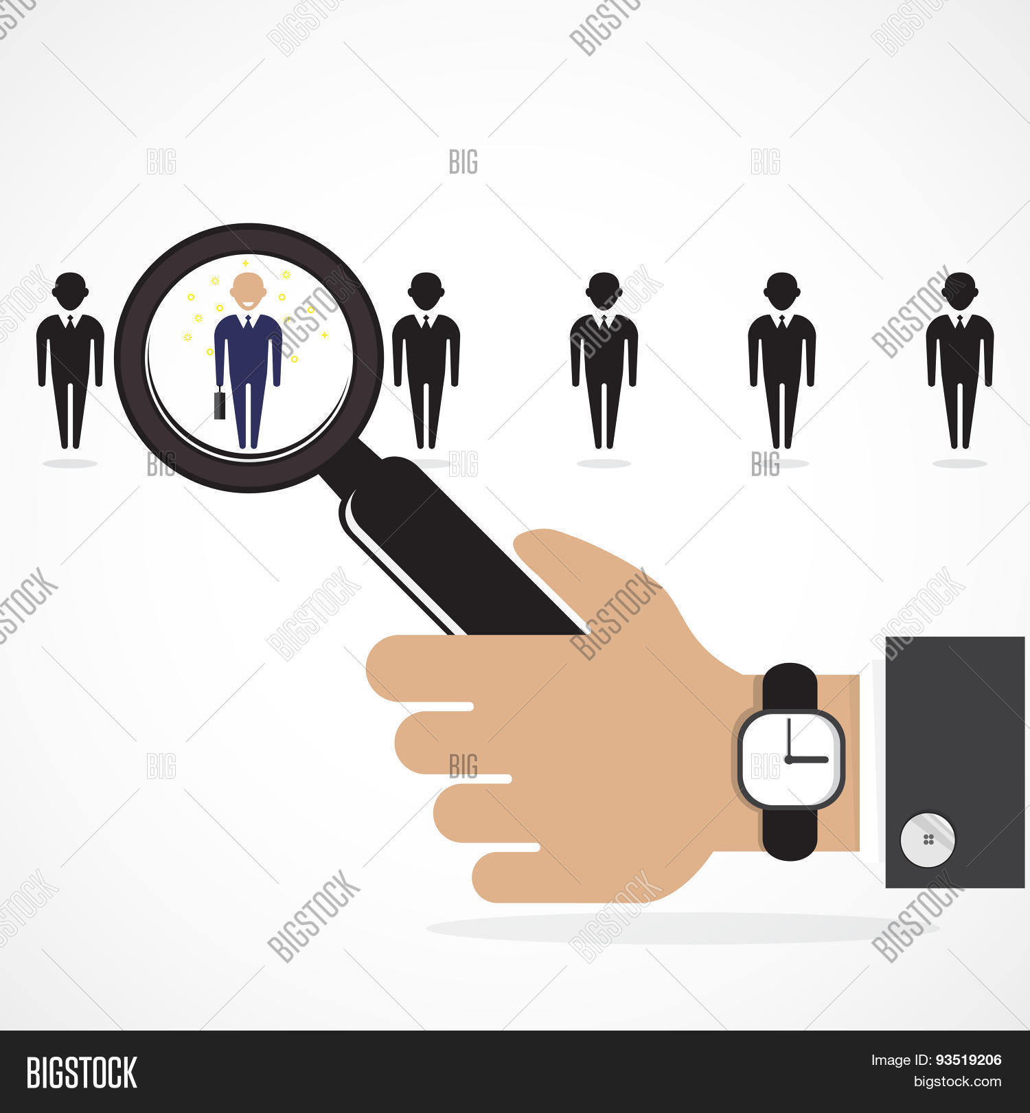 Search Employee. Vector & Photo (Free Trial) | Bigstock