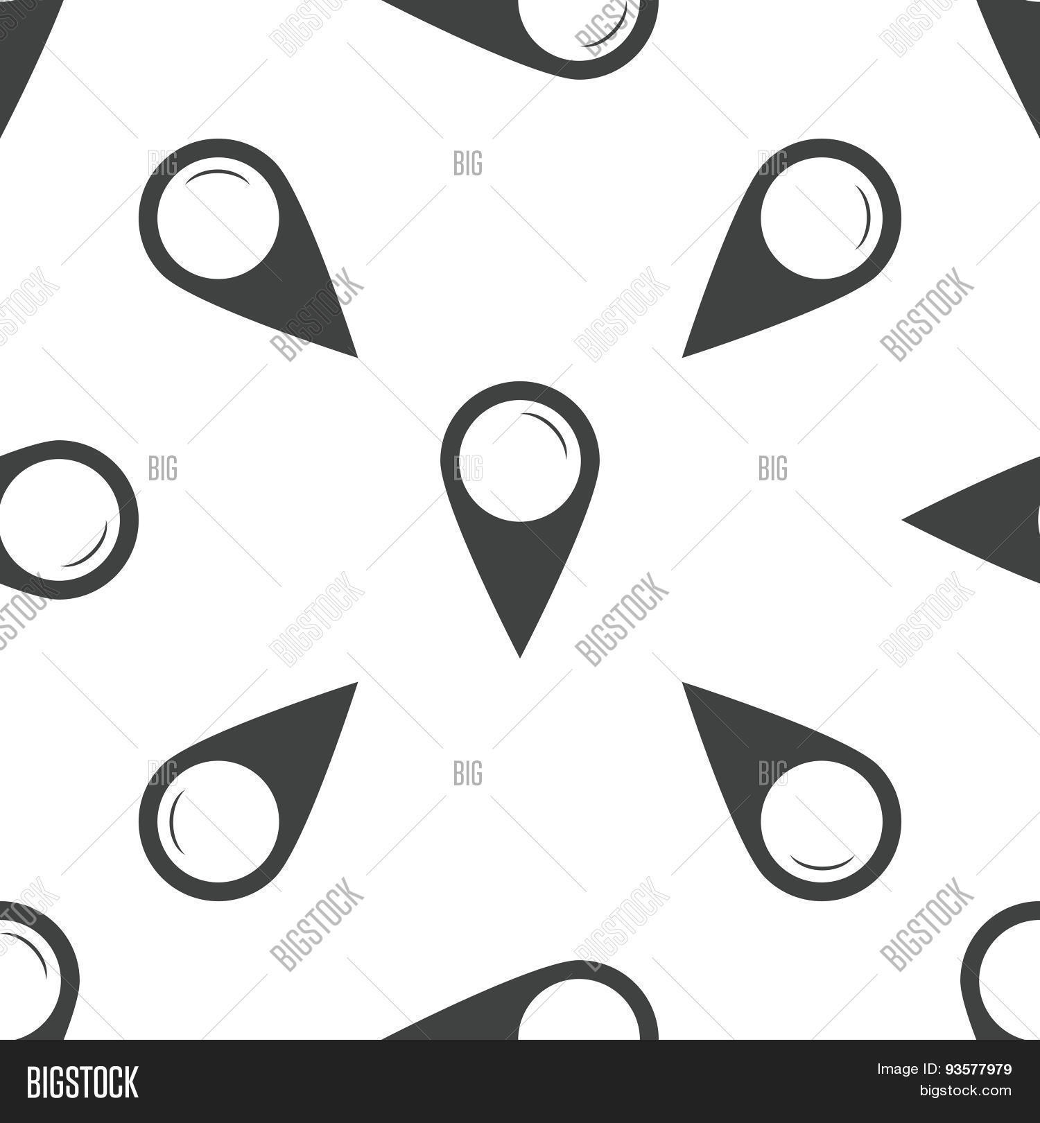 Map Marker Pattern Vector & Photo (Free Trial) | Bigstock