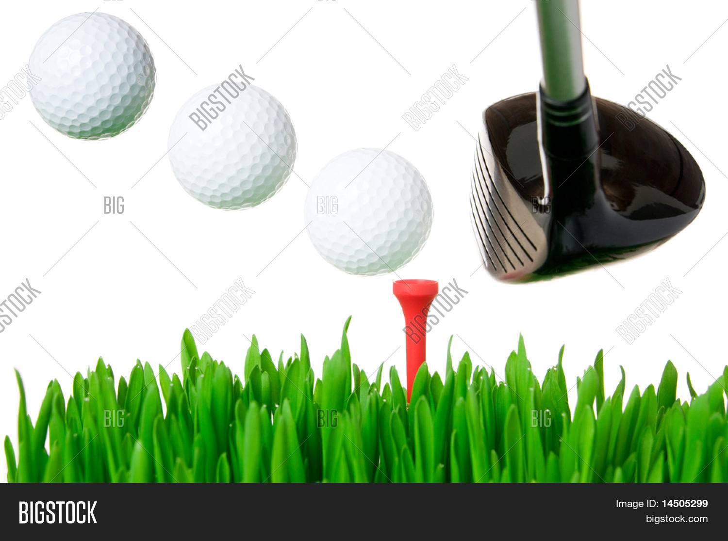 Golf Club Hitting Ball Image & Photo (Free Trial) | Bigstock