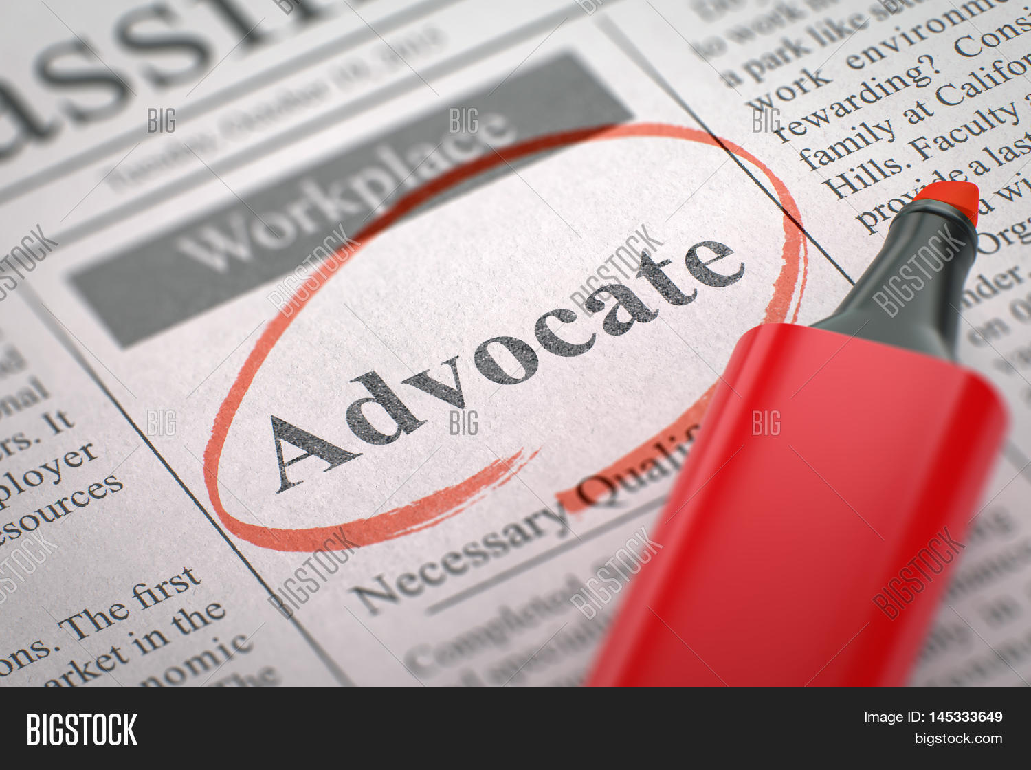 Advocate - Small Ads Image & Photo (Free Trial) | Bigstock