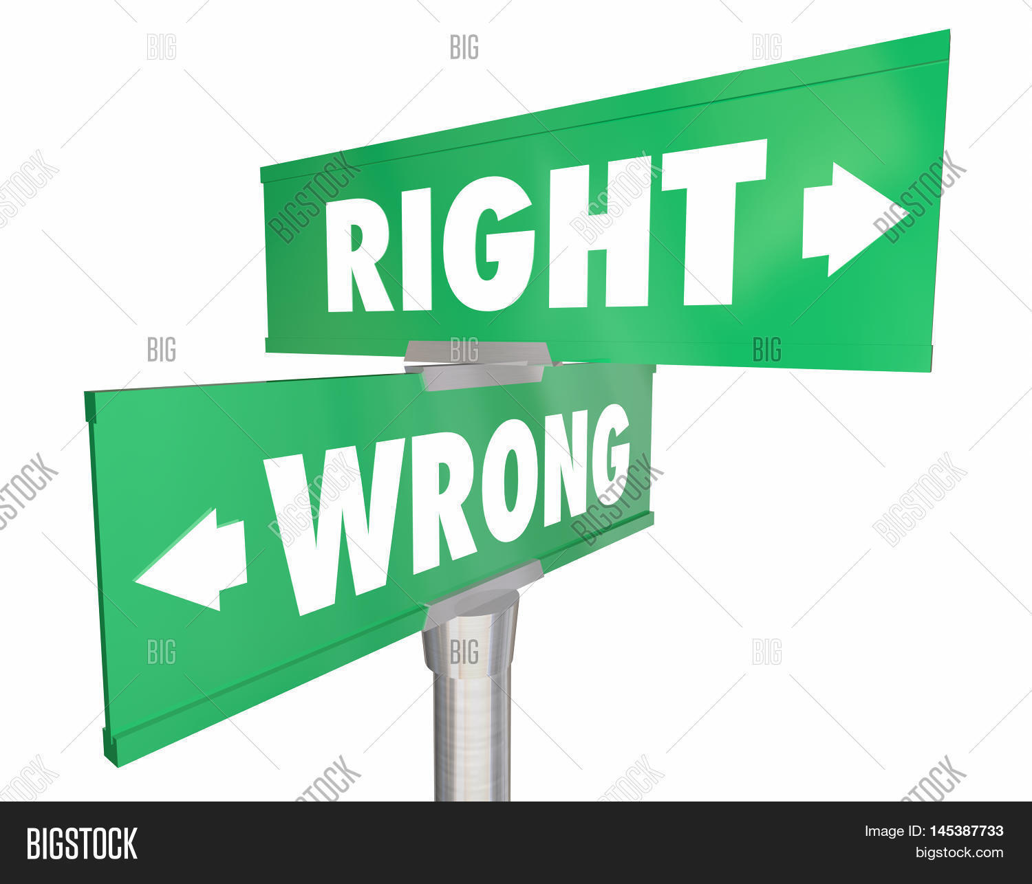 Right Vs Wrong Correct Image & Photo (Free Trial) | Bigstock