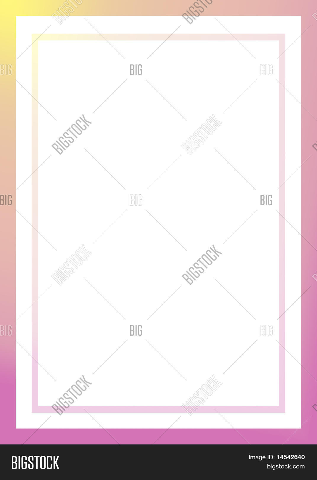 Pink Yellow Border Image & Photo | Bigstock