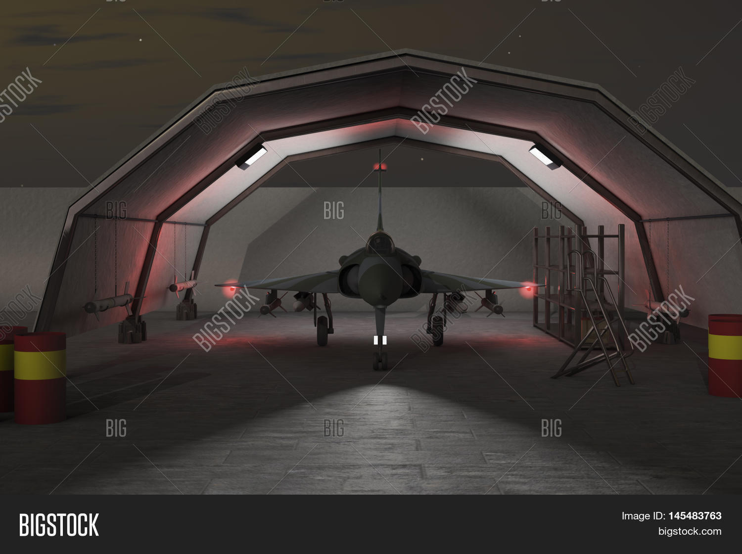 Military Hangar Jet Image & Photo (Free Trial) | Bigstock