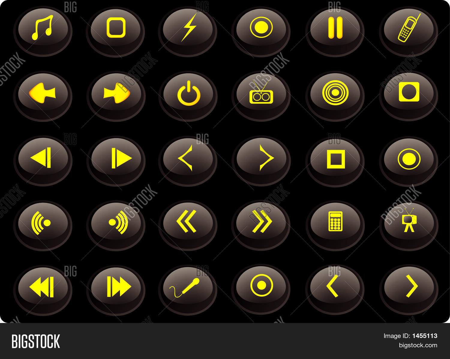 Black Yellow Media Web Image & Photo (Free Trial) | Bigstock