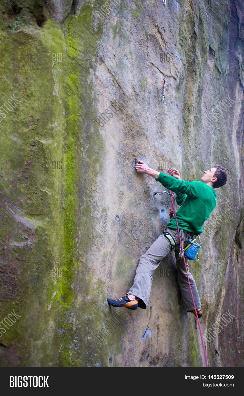 Rock Climber Climbs Image & Photo (Free Trial) | Bigstock