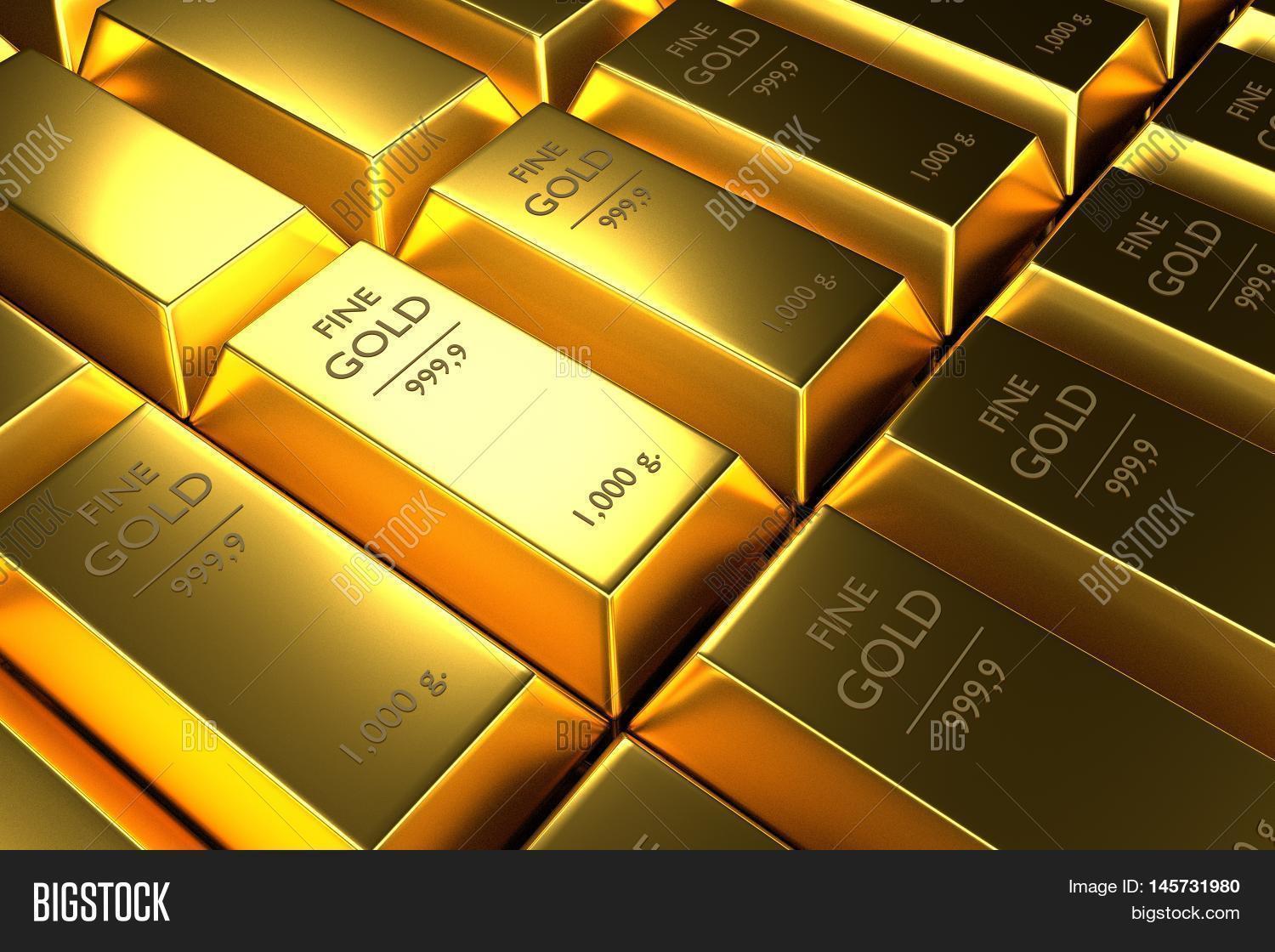 Close Stacked Gold Image & Photo (Free Trial) | Bigstock