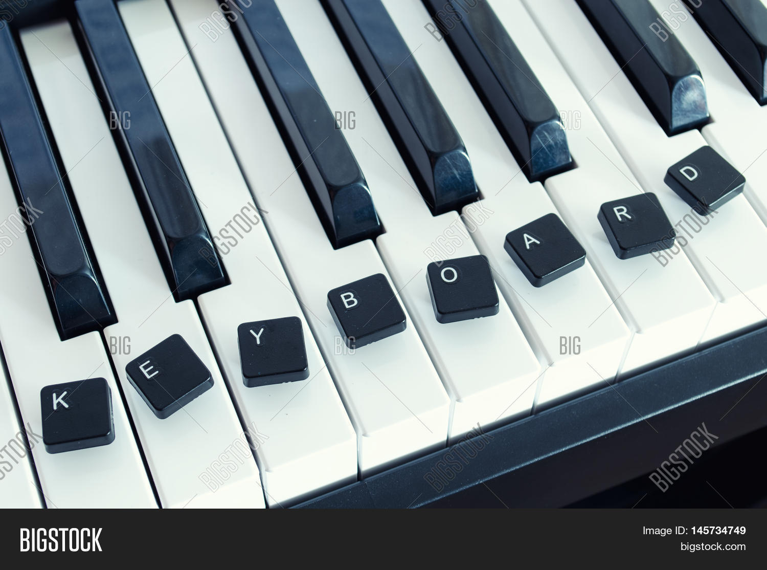 Piano Keyboard Keys On Image & Photo (Free Trial) | Bigstock