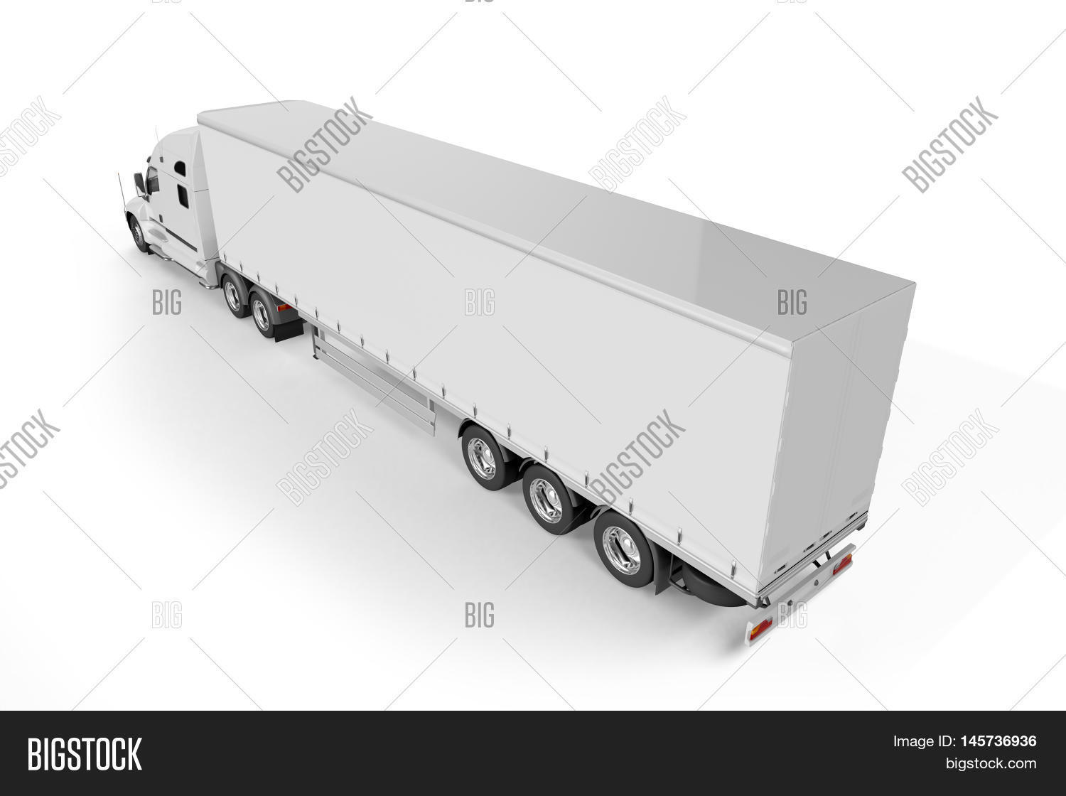 Big Truck Trailer - On Image & Photo (Free Trial) | Bigstock