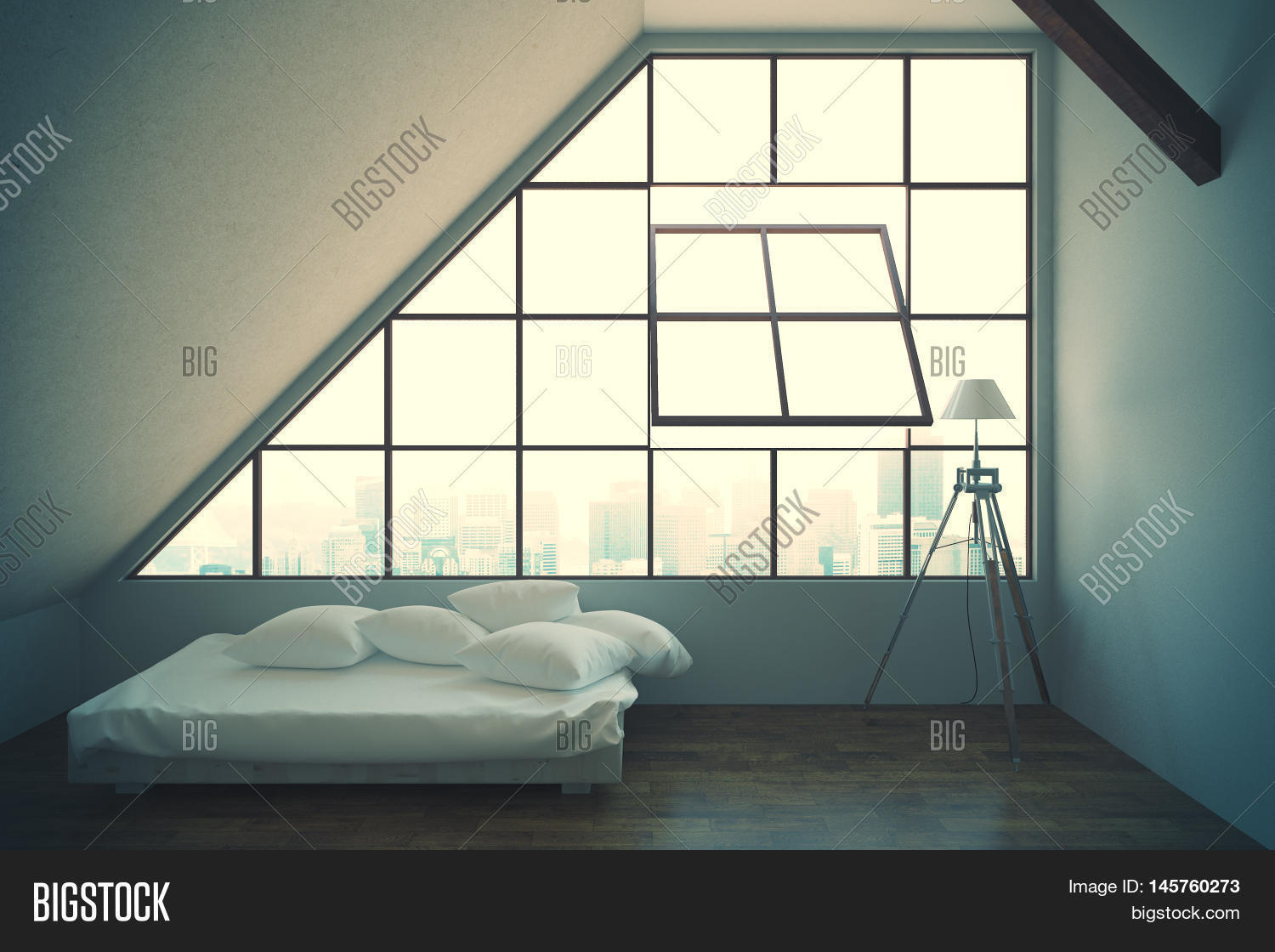 Loft Bedroom Interior Image & Photo (Free Trial) | Bigstock