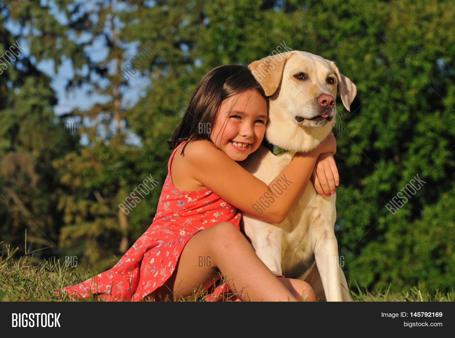 Happy Child Hugging Image & Photo (Free Trial) | Bigstock