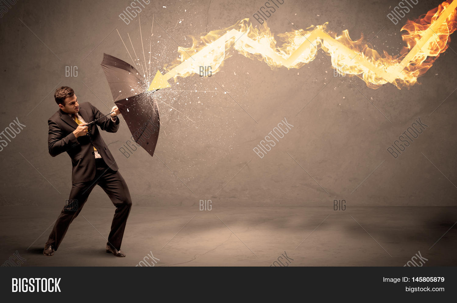 Business Man Defending Image & Photo (Free Trial) | Bigstock