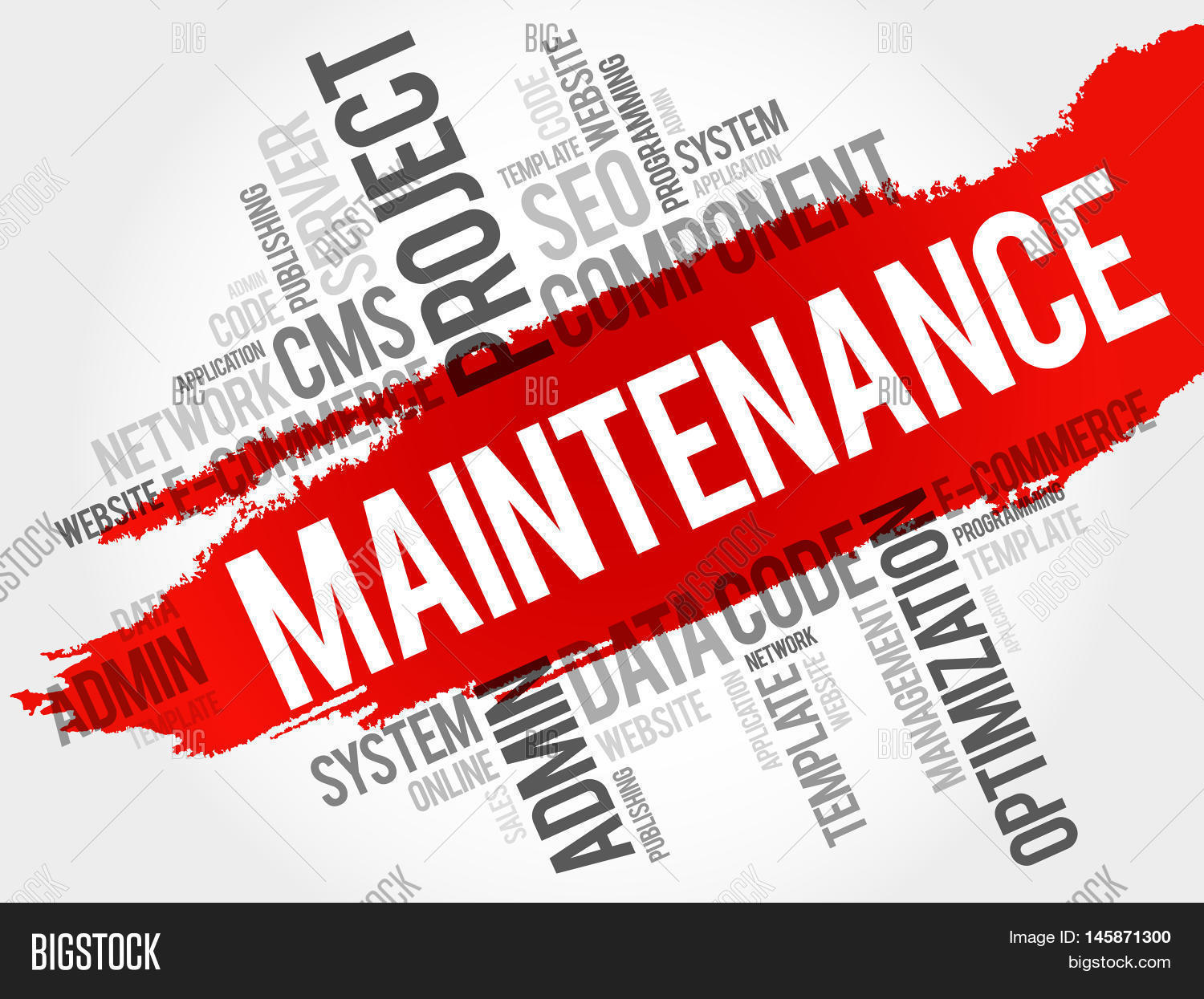 Maintenance Word Cloud Image & Photo (Free Trial) | Bigstock