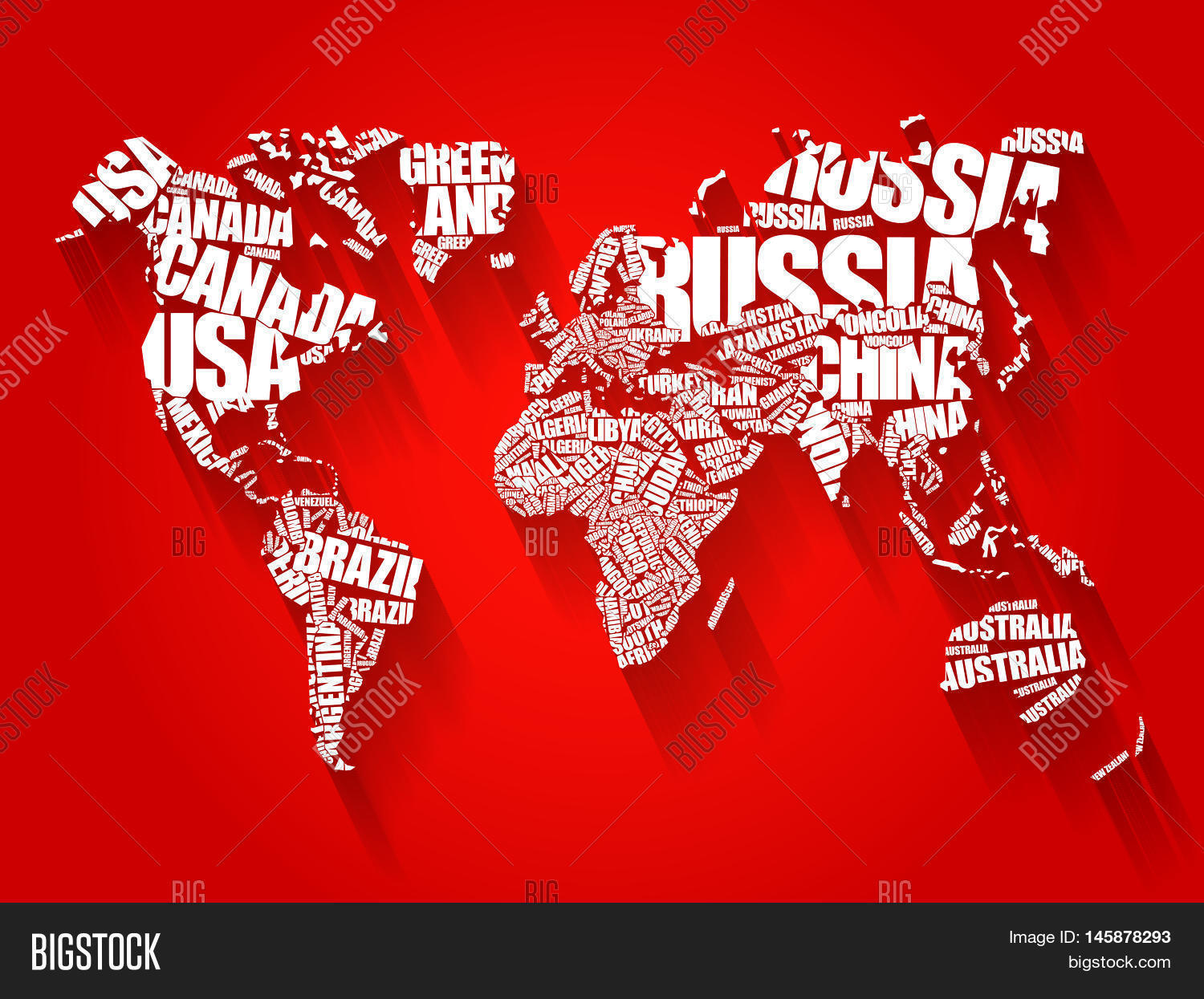 World Map Typography Image & Photo (Free Trial) | Bigstock