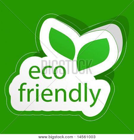 Eco Friendly Sticker Vector & Photo (Free Trial) | Bigstock
