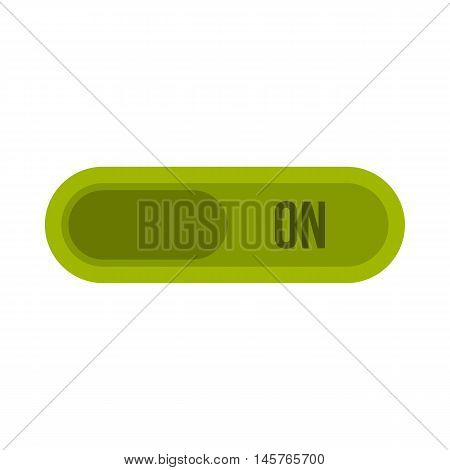 On Button Icon Flat Vector & Photo (Free Trial) | Bigstock