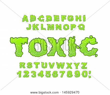 Toxic Font. Green Vector & Photo (Free Trial) | Bigstock