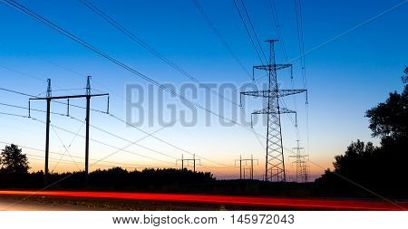 Pylons Electricity Image & Photo (Free Trial) | Bigstock