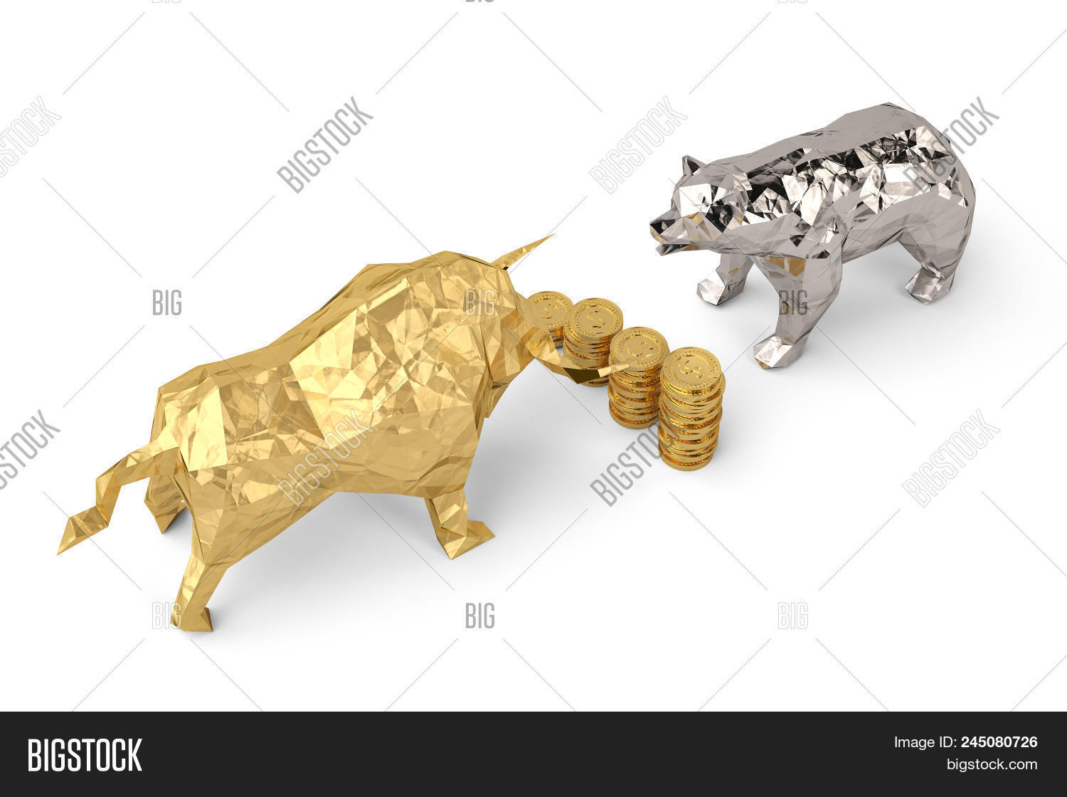 Golden Bull Silver Image & Photo (Free Trial) | Bigstock