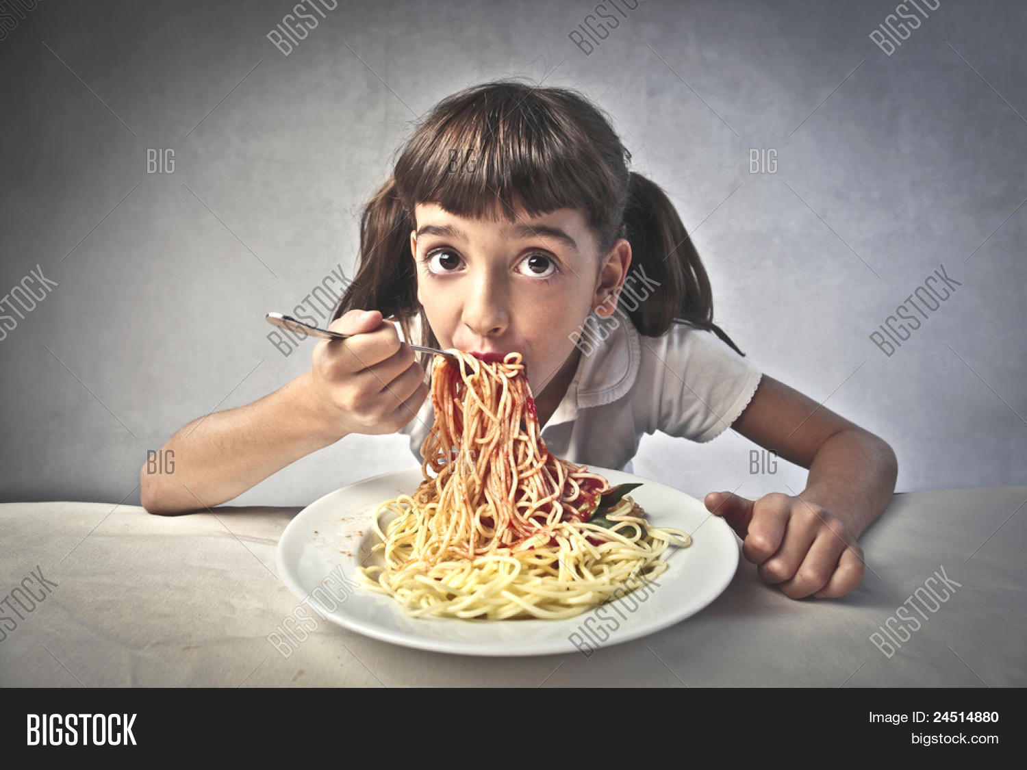 Little Girl Eating Image & Photo (Free Trial) | Bigstock