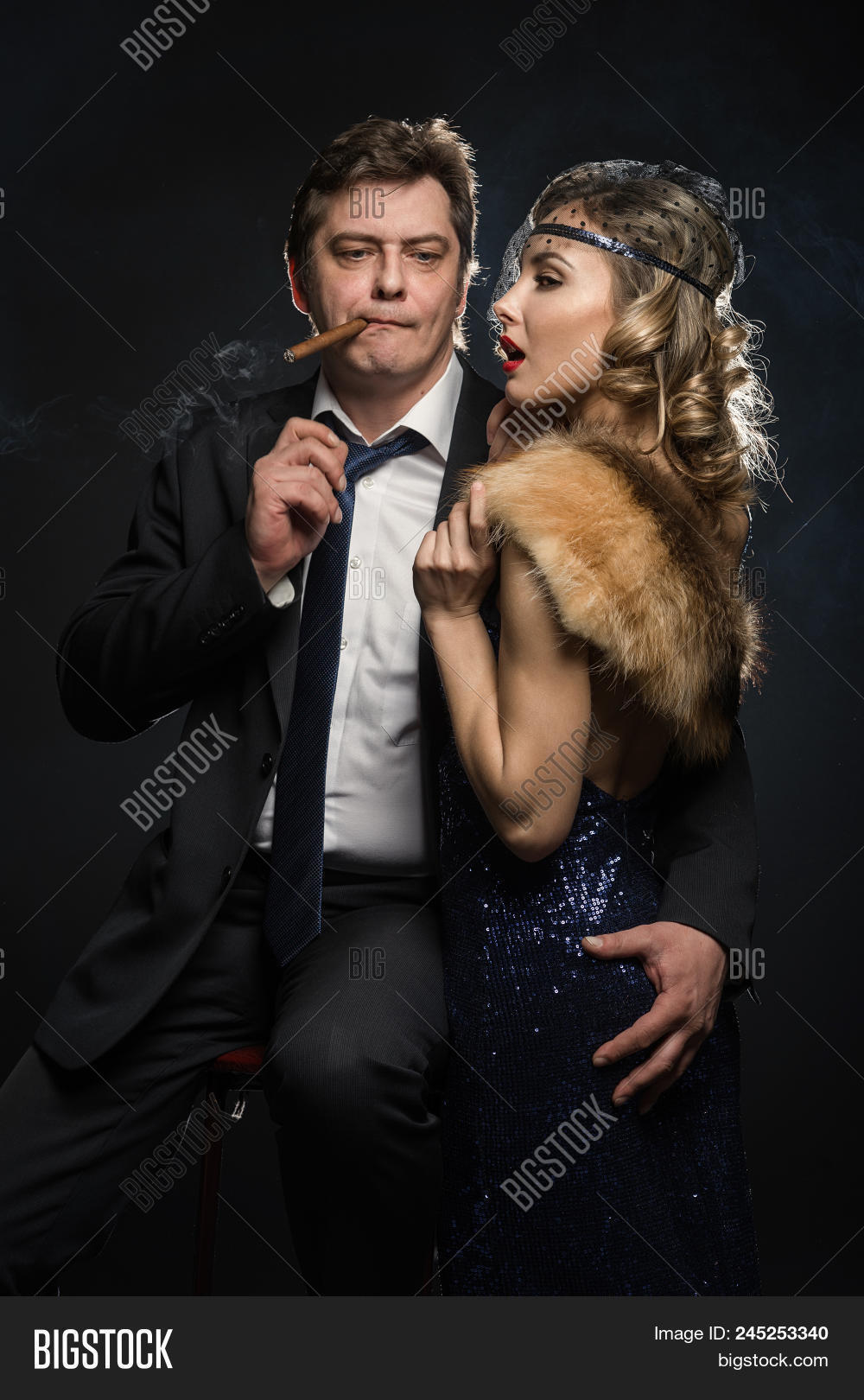 Couple Smoker Glamour Image & Photo (Free Trial) | Bigstock