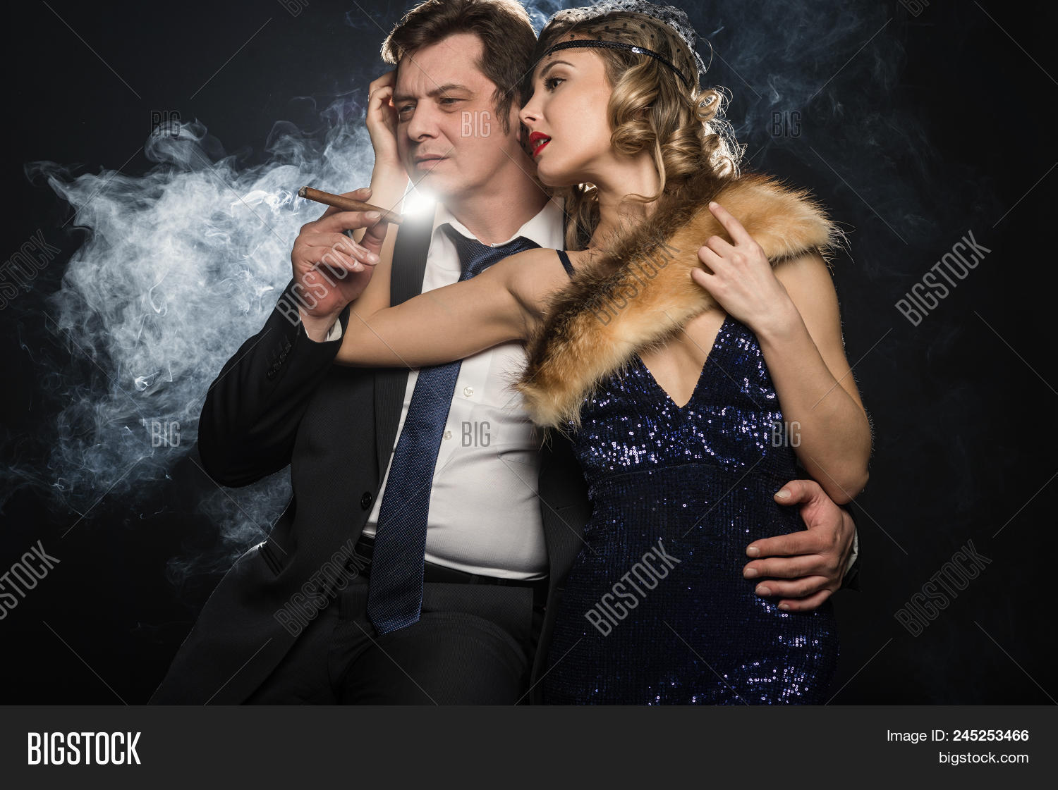 Couple Smoker Glamour Image & Photo (Free Trial) | Bigstock