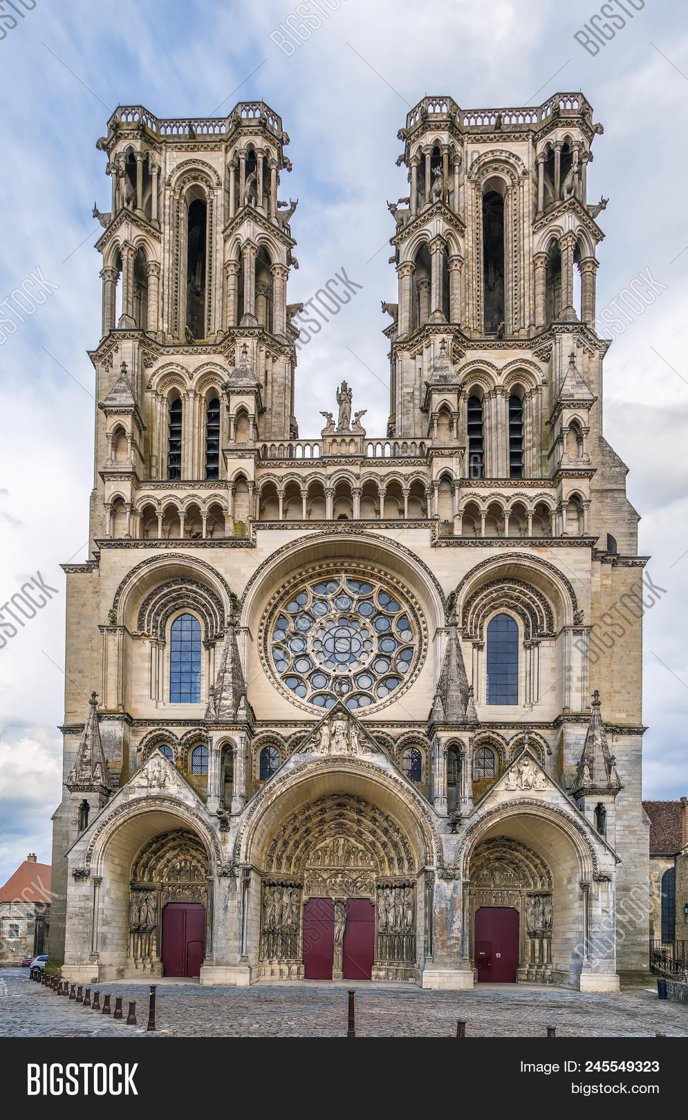 Laon Cathedral One Image & Photo (Free Trial) | Bigstock