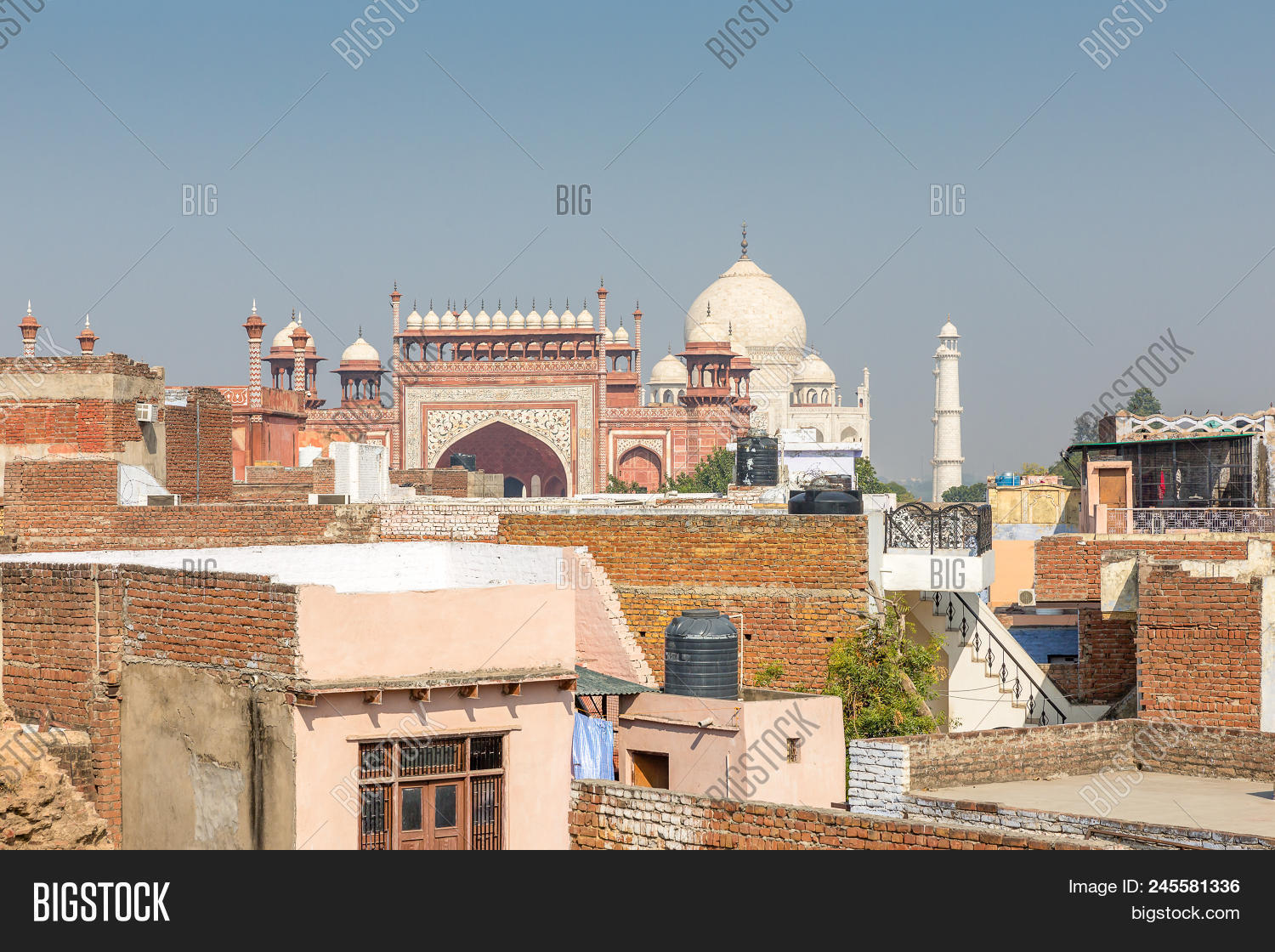 Taj Mahal Seen Roof Image & Photo (Free Trial) | Bigstock