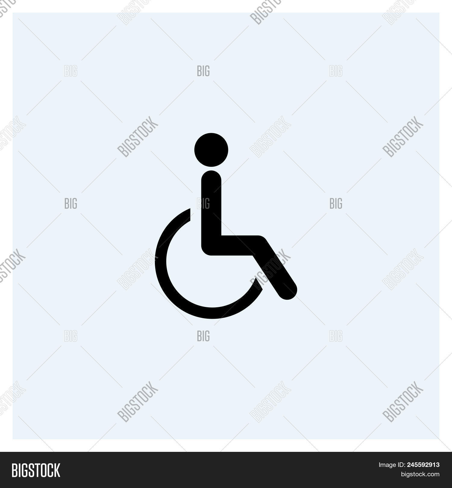 Disabled Icon Vector Vector & Photo (Free Trial) | Bigstock
