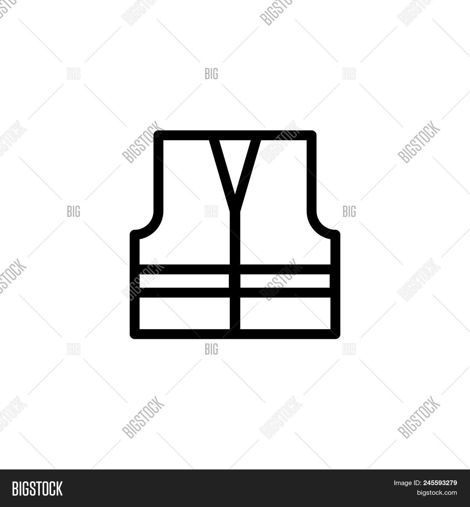 Work Vest Vector Icon Vector & Photo (Free Trial) | Bigstock