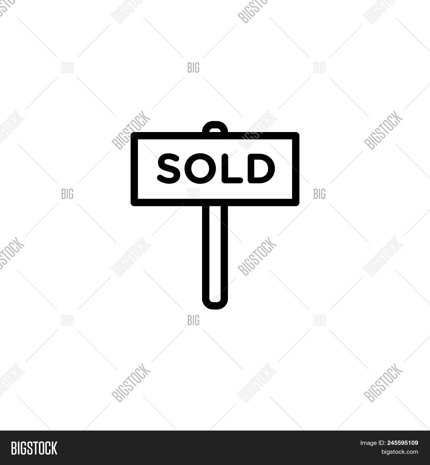 Sold Vector Icon On Vector & Photo (Free Trial) | Bigstock