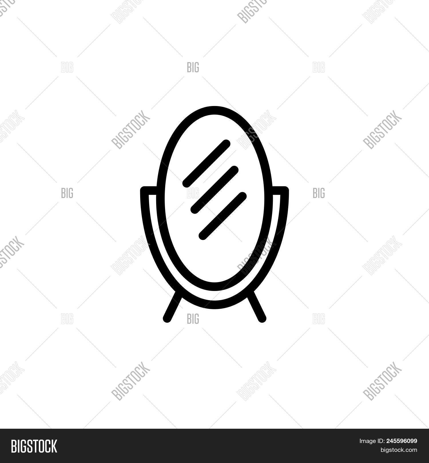 Mirror Vector Icon On Vector & Photo (Free Trial) | Bigstock