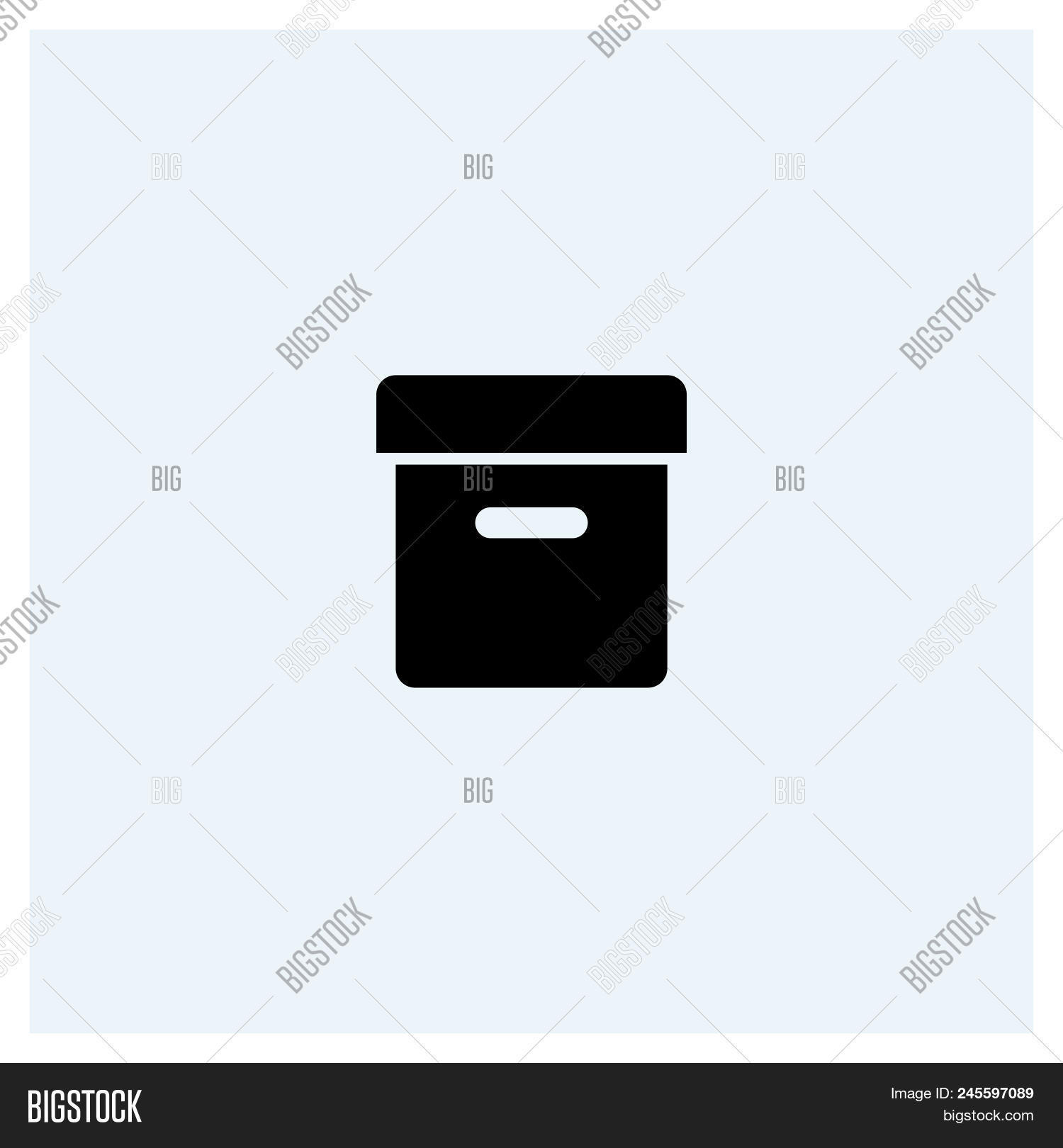 Box Icon Vector Icon Vector & Photo (Free Trial) | Bigstock