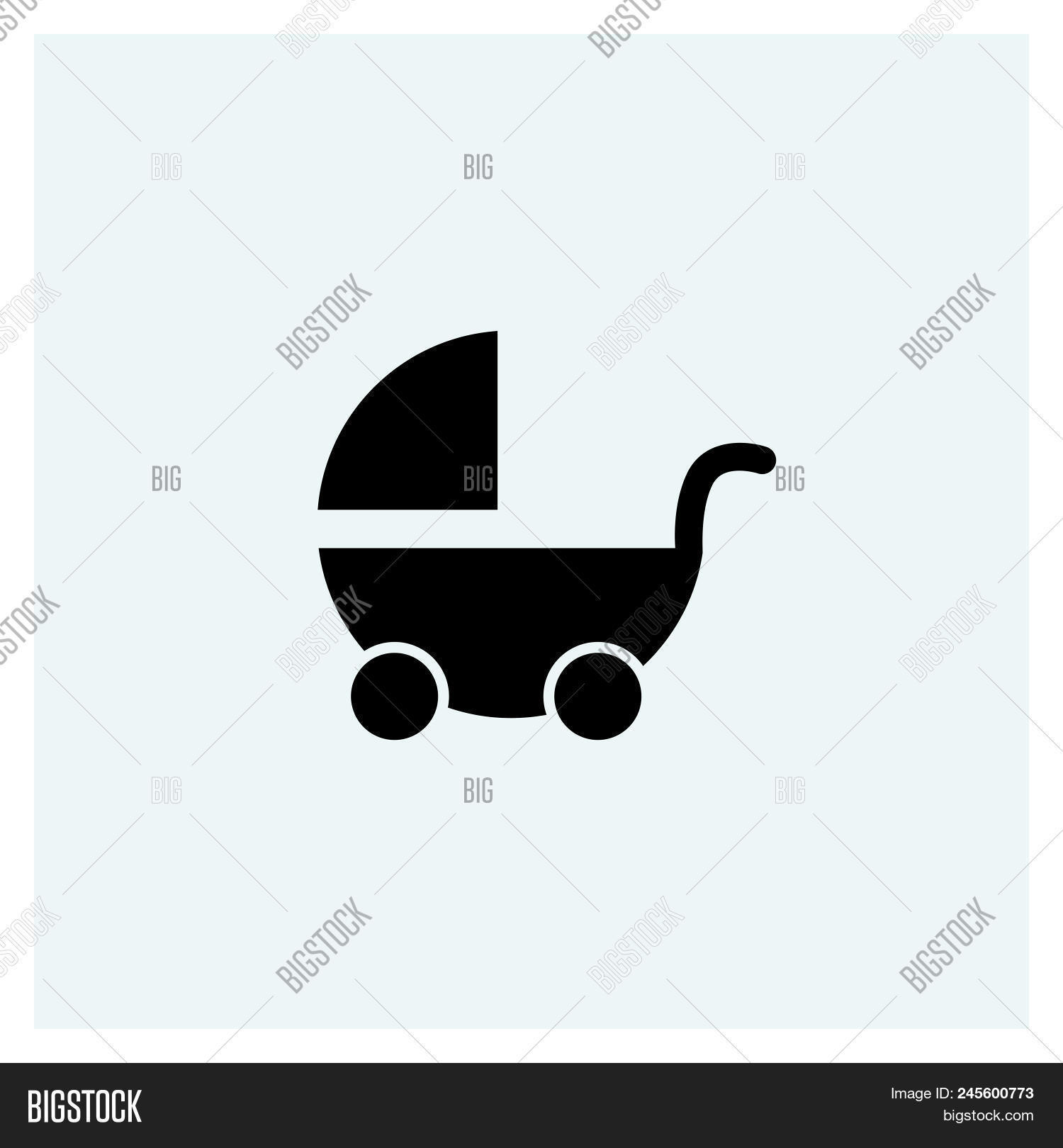 Pram Icon Vector Icon Vector & Photo (Free Trial) | Bigstock