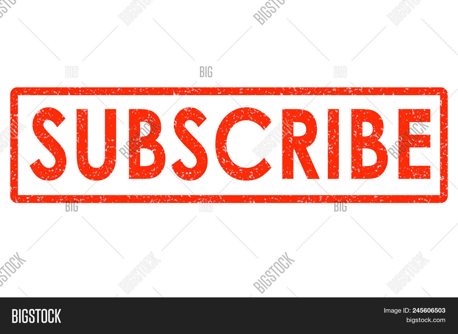 Subscribe Red Rubber Image & Photo (Free Trial) | Bigstock