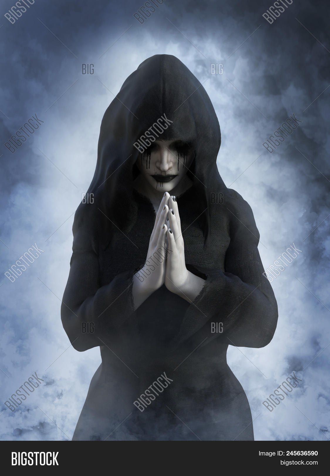3D Rendering Ghost Nun Image & Photo (Free Trial) | Bigstock