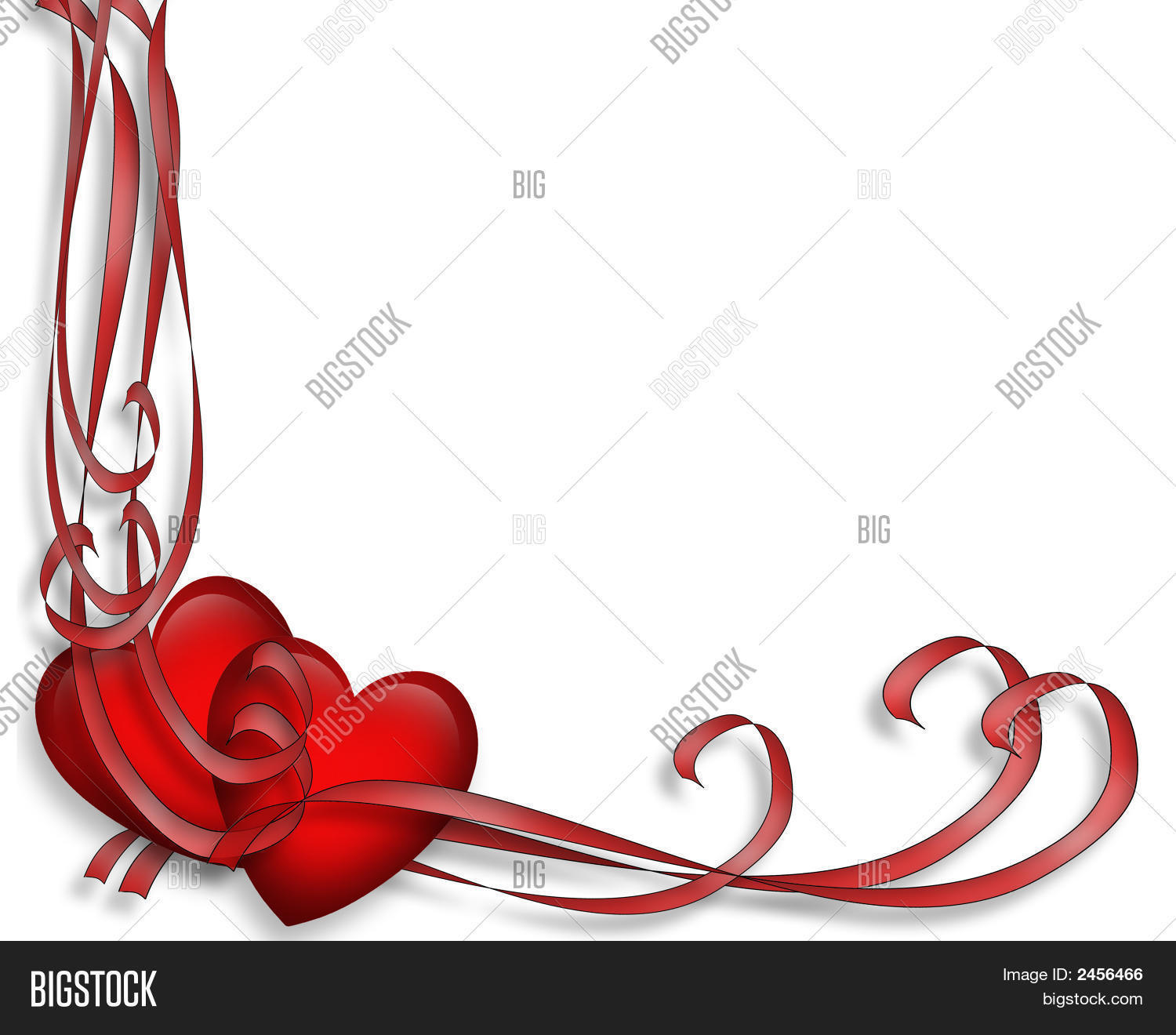Hearts Ribbons Image & Photo (Free Trial) | Bigstock