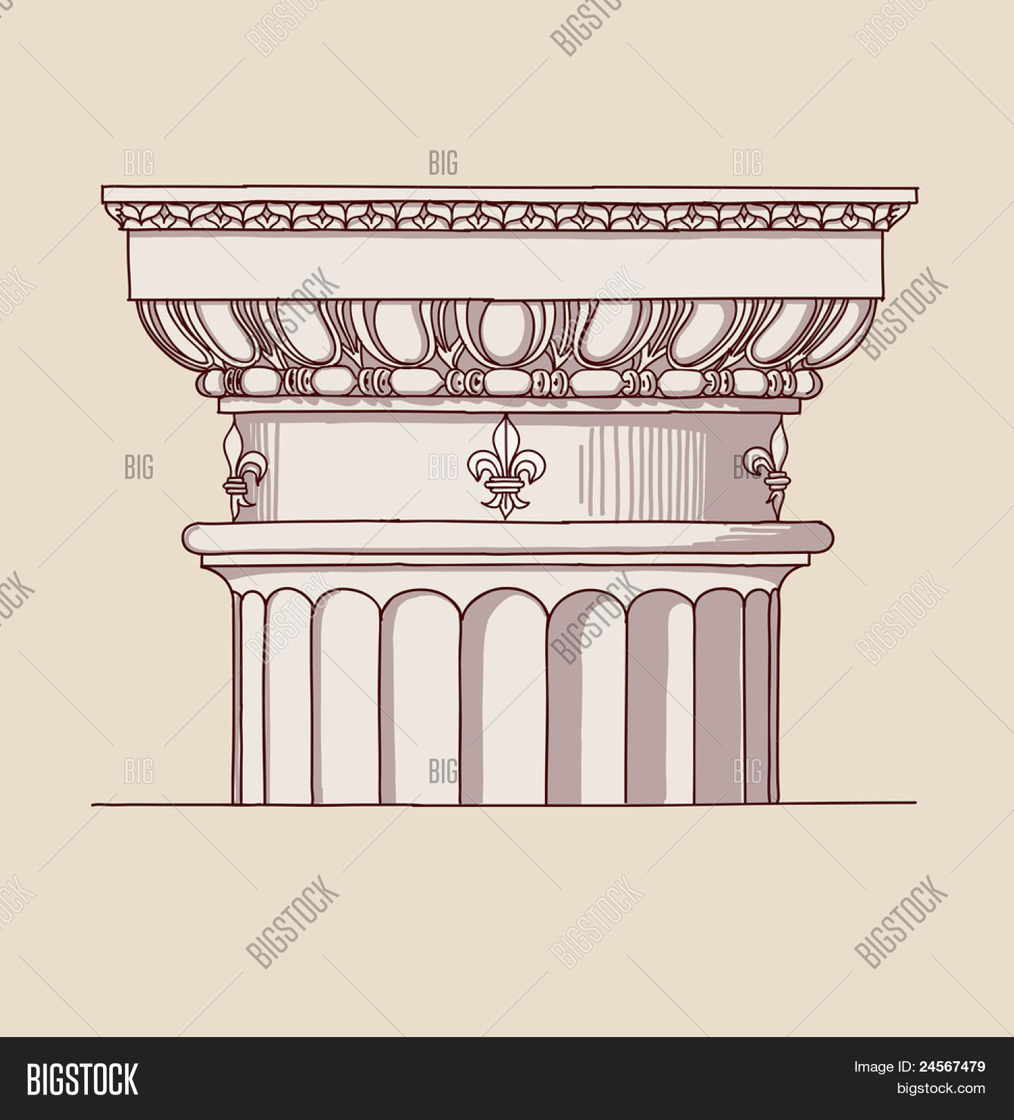 Chapiter- Hand Draw Image & Photo (Free Trial) | Bigstock