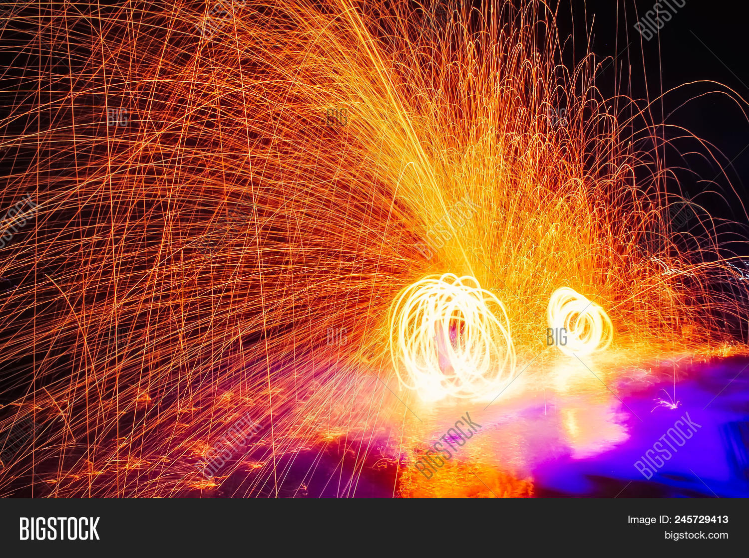 Fire Show. Amazing Image & Photo (Free Trial) | Bigstock