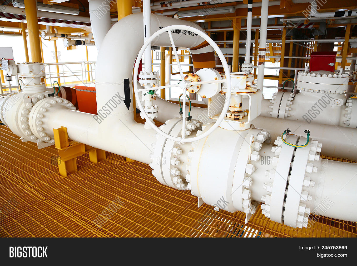 Manifold Line Oil Gas Image & Photo (Free Trial) | Bigstock