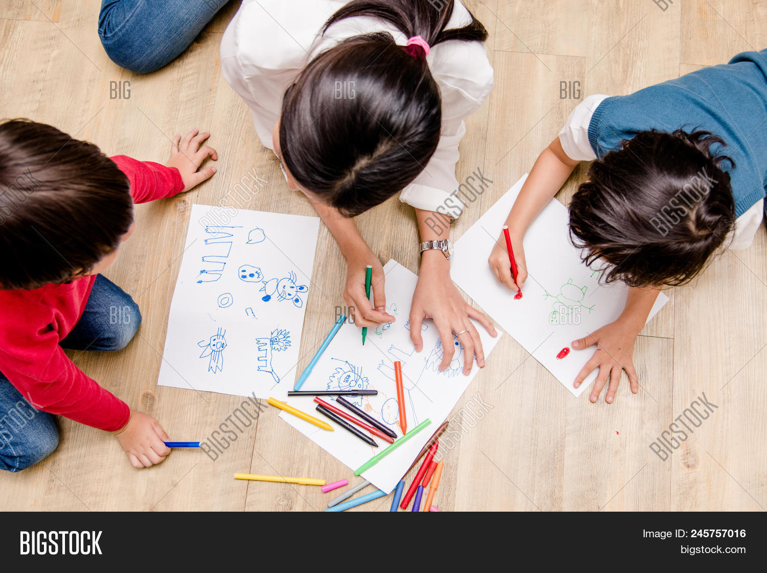 Top View Family Happy Image & Photo (Free Trial) | Bigstock