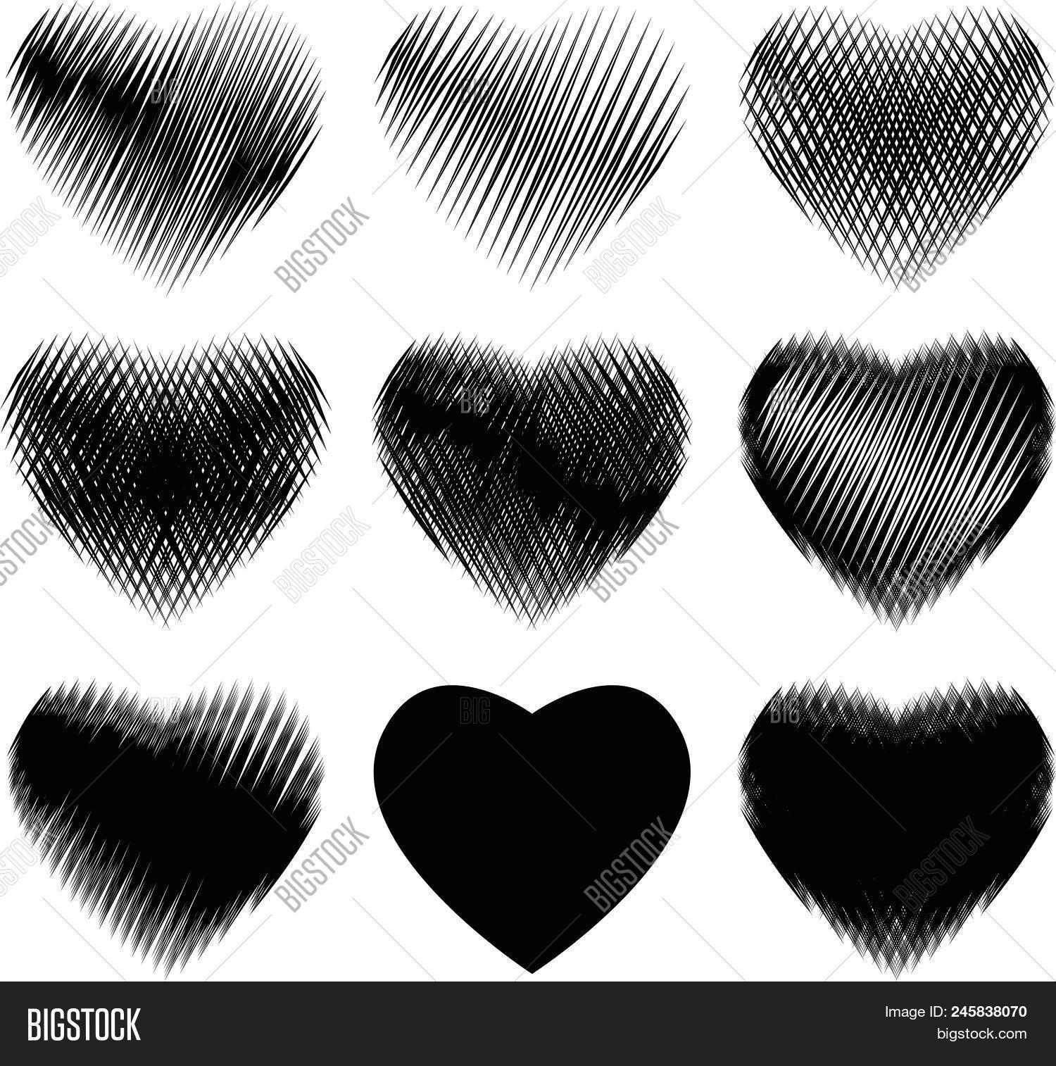 Monochrome Heart Vector & Photo (Free Trial) | Bigstock