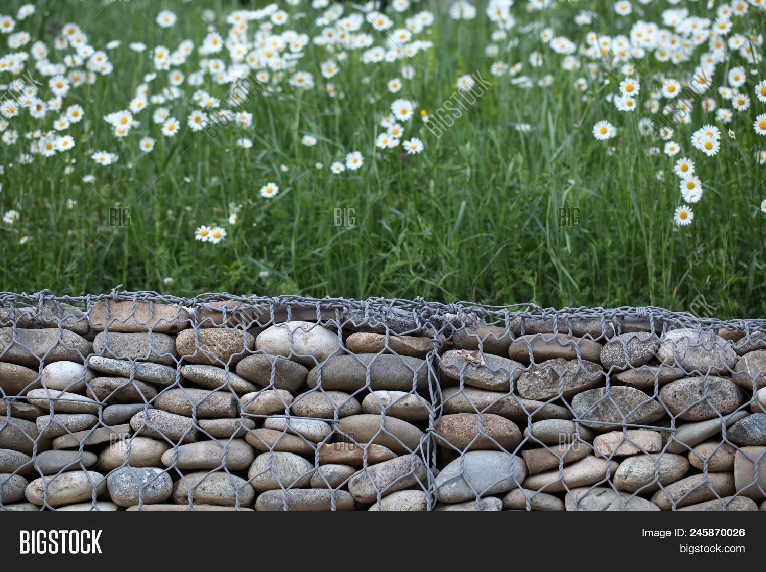 Gabion Stone Wall Image & Photo (Free Trial) | Bigstock