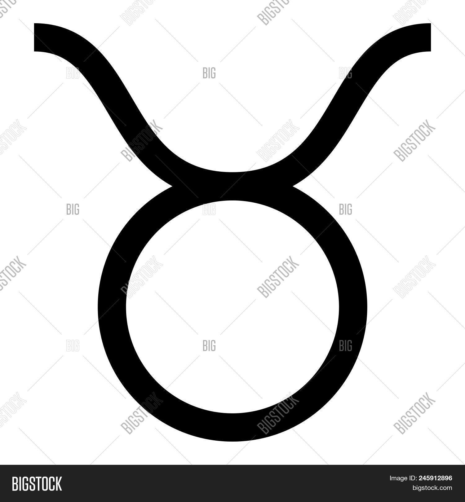 Taurus Symbol Icon Vector & Photo (Free Trial) | Bigstock