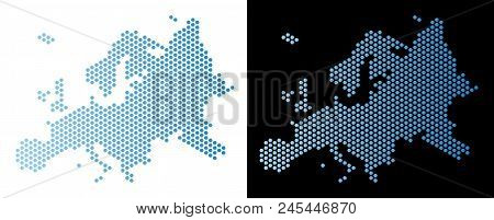 Hexagon Europe Map. Vector & Photo (Free Trial) | Bigstock