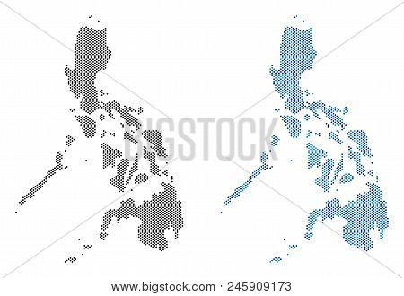 Pixel Philippines Map Vector & Photo (Free Trial) | Bigstock