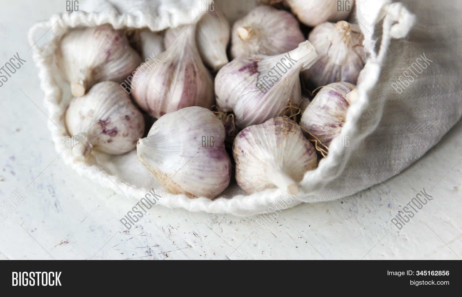 Garlic Cloth Bag On Image & Photo (Free Trial) | Bigstock