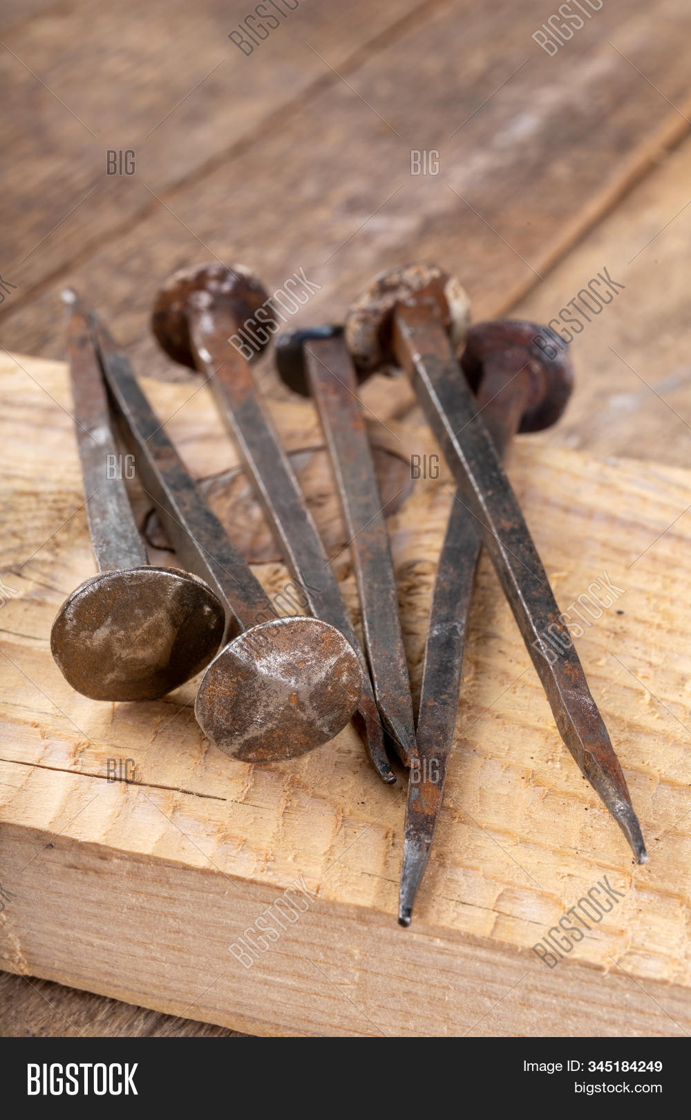 Old Rusty Nails On Image & Photo (Free Trial) | Bigstock