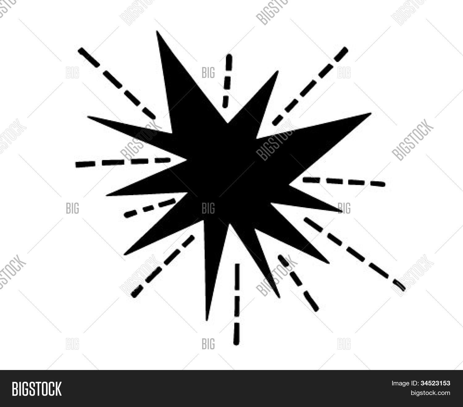 Retro Starburst - Vector & Photo (Free Trial) | Bigstock